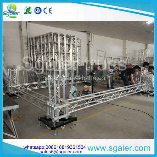 10x8x7m 4 Pillars Assembling Stage Truss Lifting System