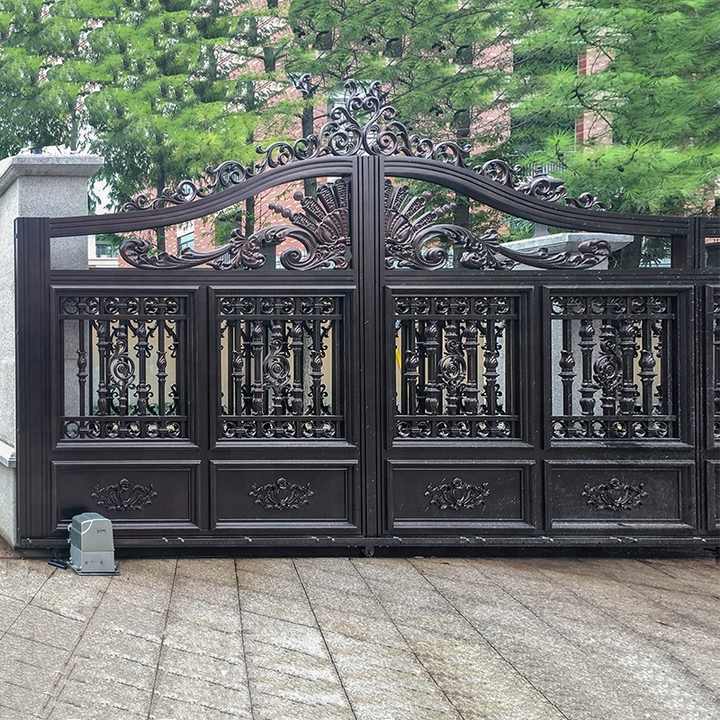 Modern Sliding Aluminum Gate - Indian House Main Gate Designs