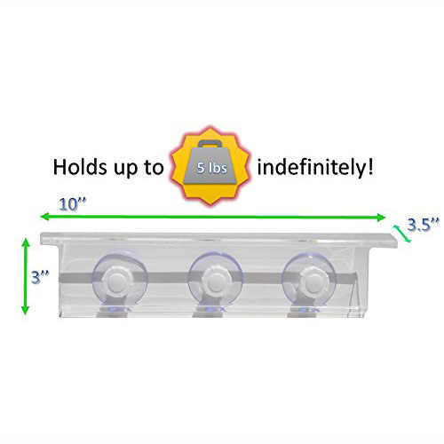 Acrylic Window Shelf with Suction Cups - Perfect for Plants