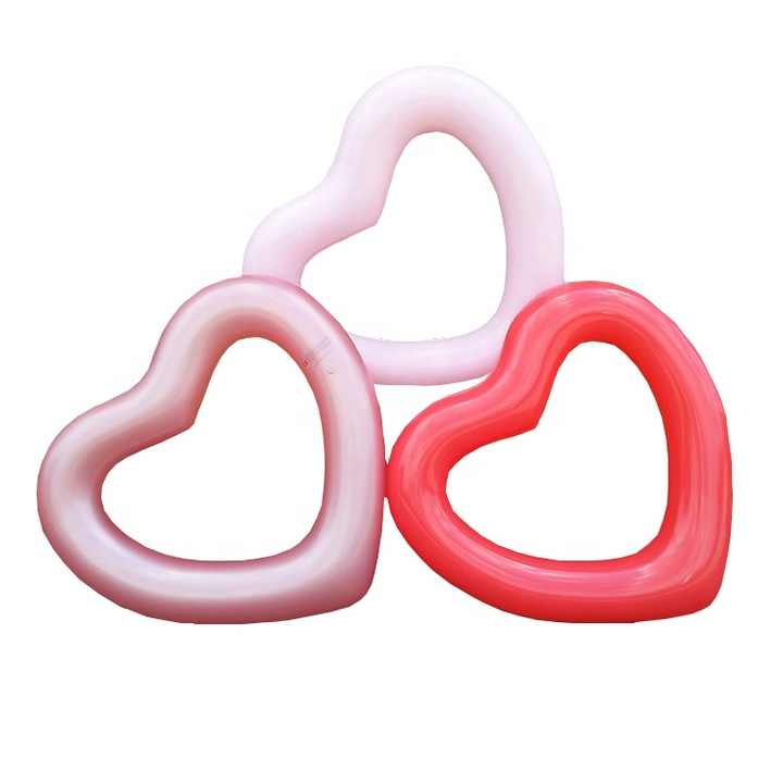 Inflatable Heart Shaped Swim Ring - Pool Fun & Floating