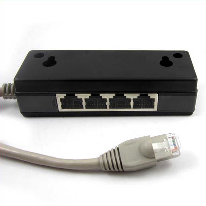 4 Ports RJ45 Splitter Ethernet Coupler Connector - Coupleur Ethernet