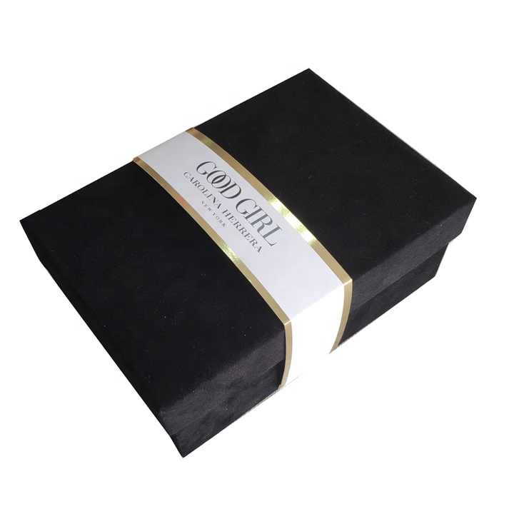 Luxury Gift Box - Large Black Velvet with Embellishments