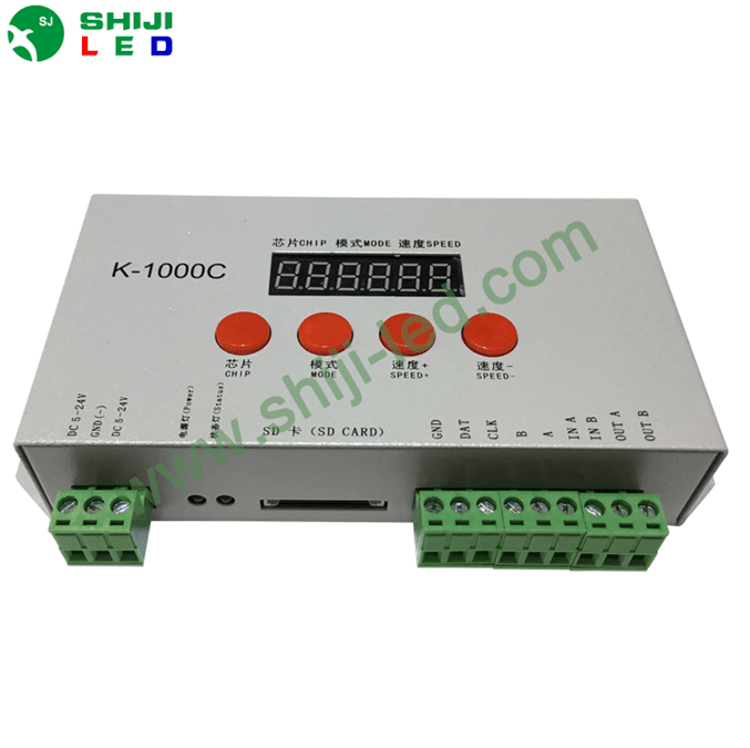 K1000C led lights controller support rgb millions color changing SD ...