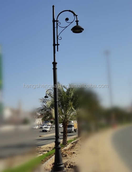 Decorative Cast Iron Street Lighting Pole - Durable & Stylish