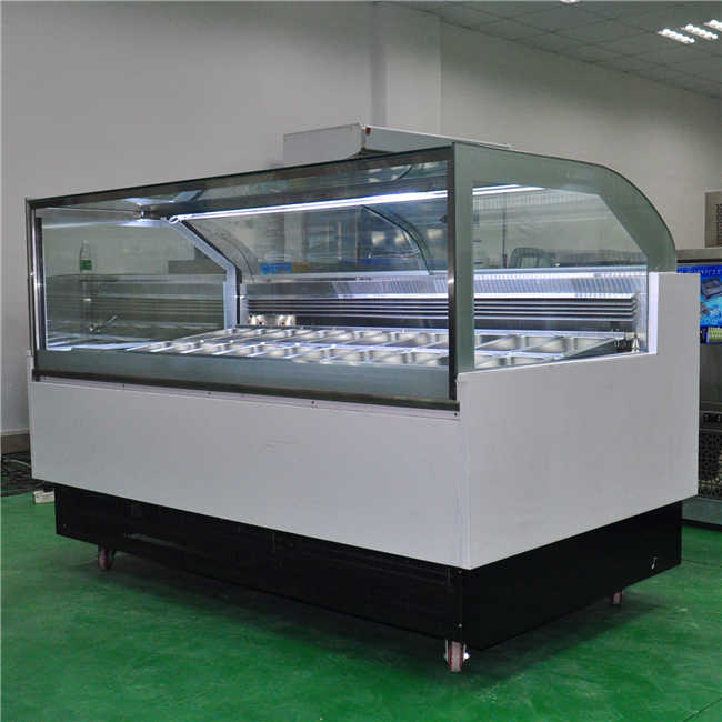 Ice Cream Refrigerator - 22 Flavors Popsicle Display