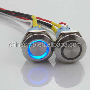 Cmp Ip67 Metal High Quality Led Momentary Push Button Switch - Buy Led Momentary Push Button ...
