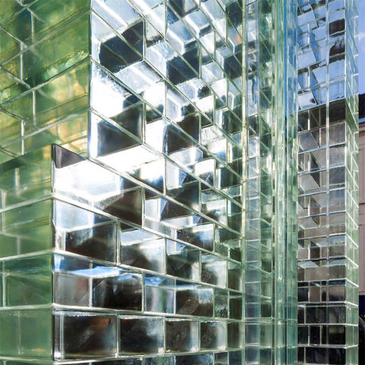 Crystal Glass Brick Block - Transparent Cuboid for Decoration & OEM