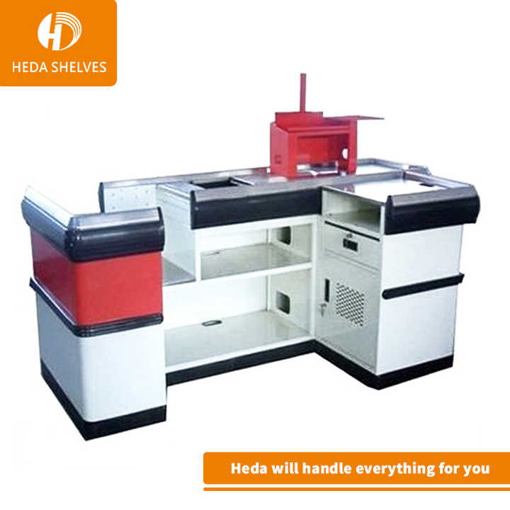 Cashier Table Design , Supermarket Cashier Counter Desk for Checkout ...