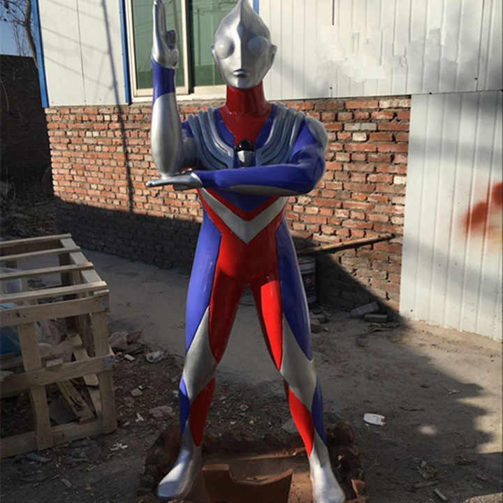 花园装饰生活大小玻璃纤维超人雕像 - Buy Fiberglass Ultraman Statue,Life Size Fiberglass ...
