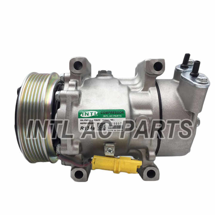Sanden SD6V12 AC Compressor for PEUGEOT 206 307 / PARTNER