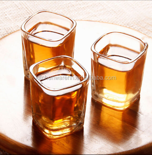 Haonai 2-Ounce Glass Shooter Square