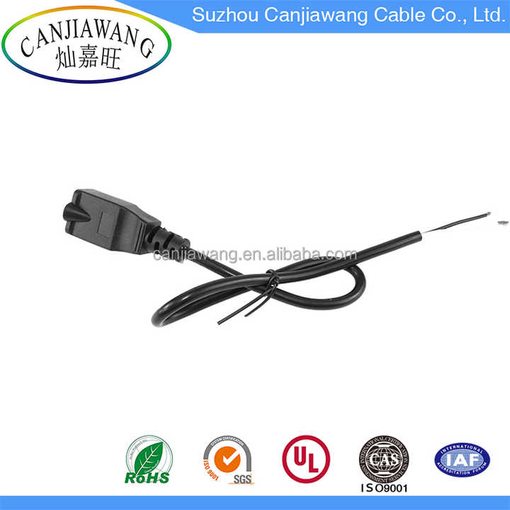 0.5m Ul Nema 2 Pin Female Usa Ac Power Cord Plug - Buy American 125v ...