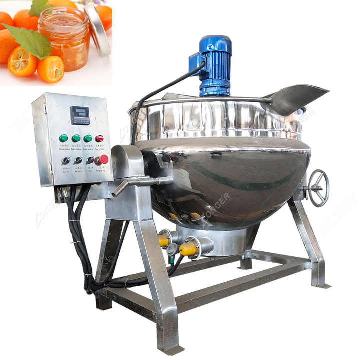 Stainless Steel Boiling Vat Steam Jacketed Kettle Gas Cooking Pot with ...