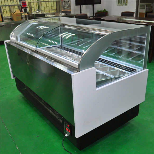 Ice Cream Refrigerator - 22 Flavors Popsicle Display