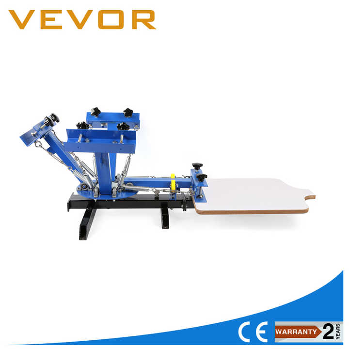 4 Color 1 Station Slik Screen Printing Machine for T-Shirt DIY