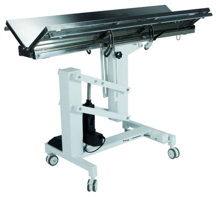 Veterinary Treatment Tables with Infusion Pole - High Strength