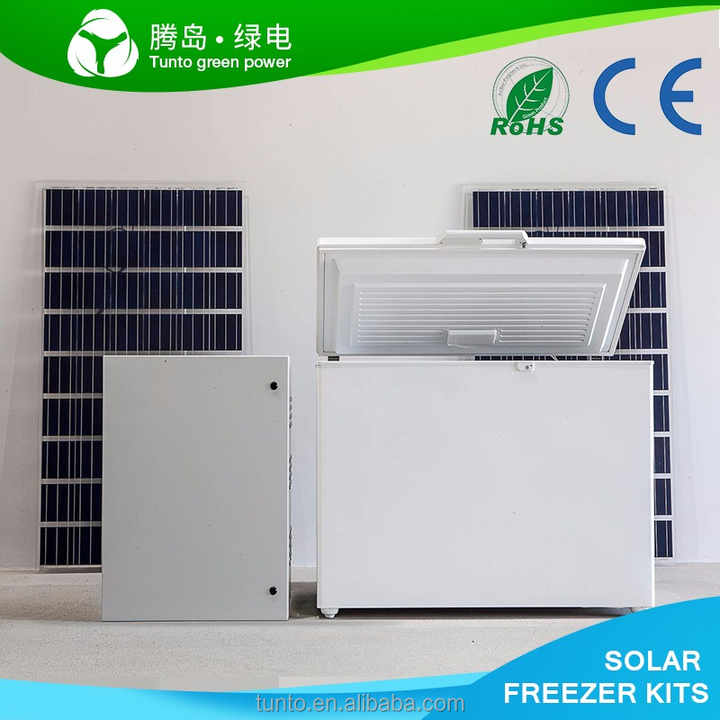 Solar Deep Freezer Refrigerator Ice Cream with DC Panel Power System ...