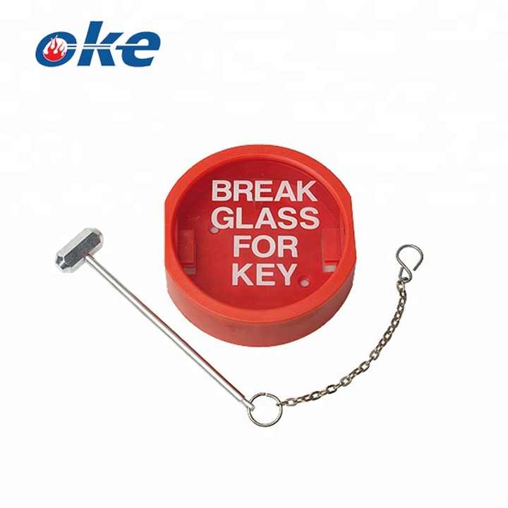 Fire Alarm Break Glass for Key with Hammer - 12 Month Warranty