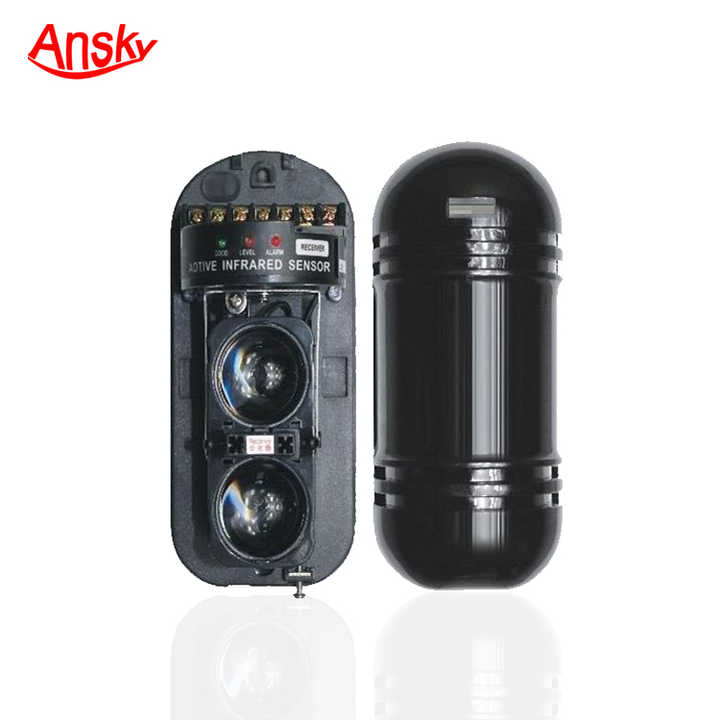 Indoor/outdoor Invisible Barrier Dual Beam IR Alarm Sensor 100m