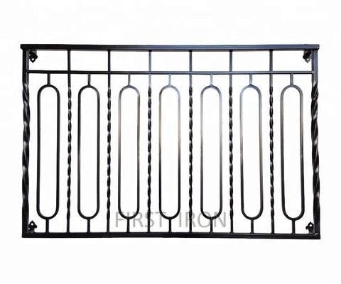 Simple Forged Iron Window Railing Design - Juliette Iron Railings
