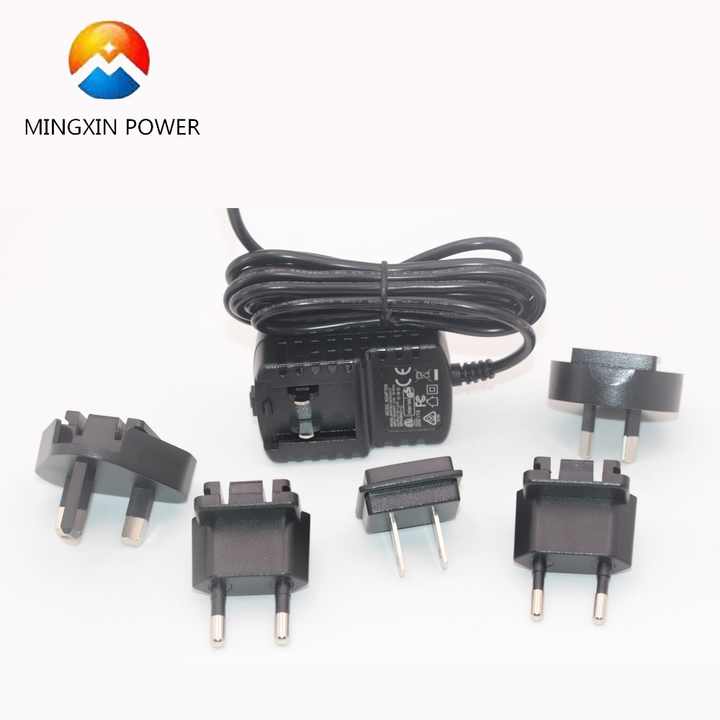 Wall Mounted Multi Interchangeable Plug Adapter - 15W AC Adapter for ...