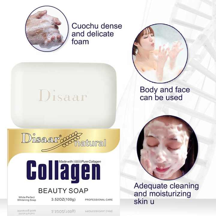 Disaar Moisturizing Collagen Skin Whitening Soap for Face & Body - OEM