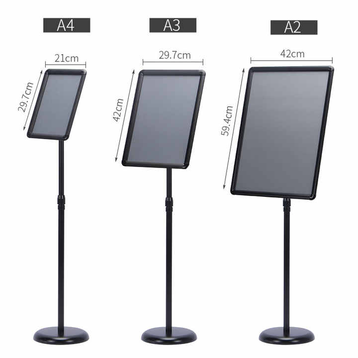 8.5*11inch Hot Sell Aluminum Telescopic Sign Stand for Ads