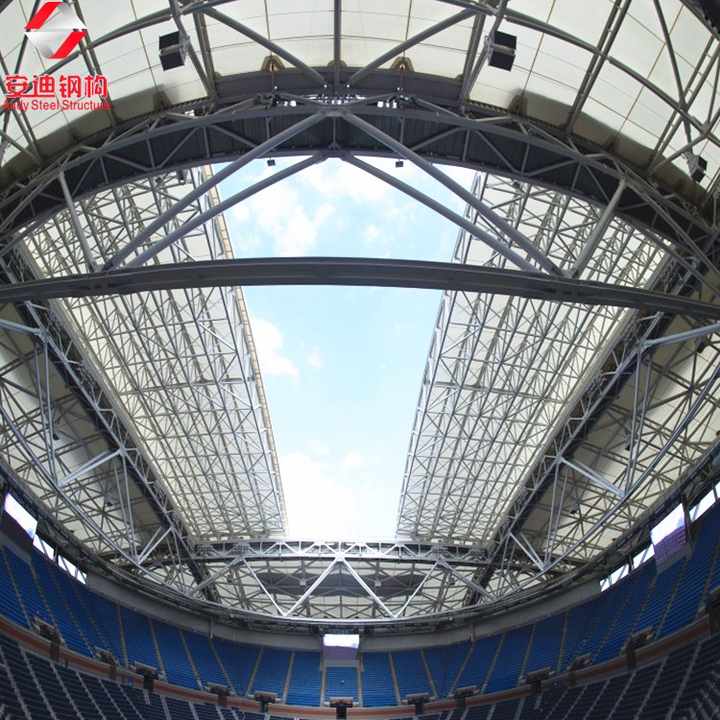 Steel Roof Trusses Design for Dome Structure Football Stadium
