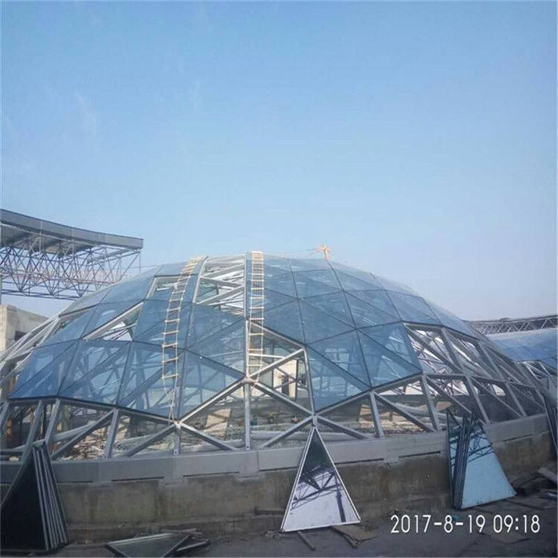 China Steel Structure Factory Structure Steel Frame Glass Dome Skylight ...