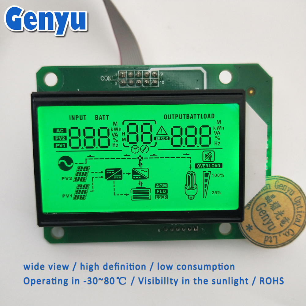 Tn Htn Stn LCD UPS Power Supply Display Module COB LCD Custom 7 Segment Display For Inverter LCD ...