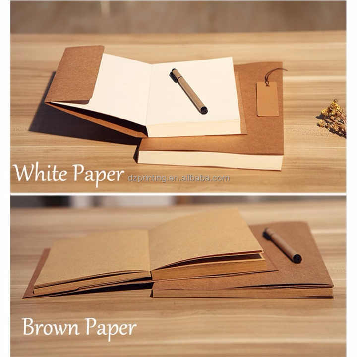 Wholesale A5 Journal - Custom Plain Kraft Paper Notebook