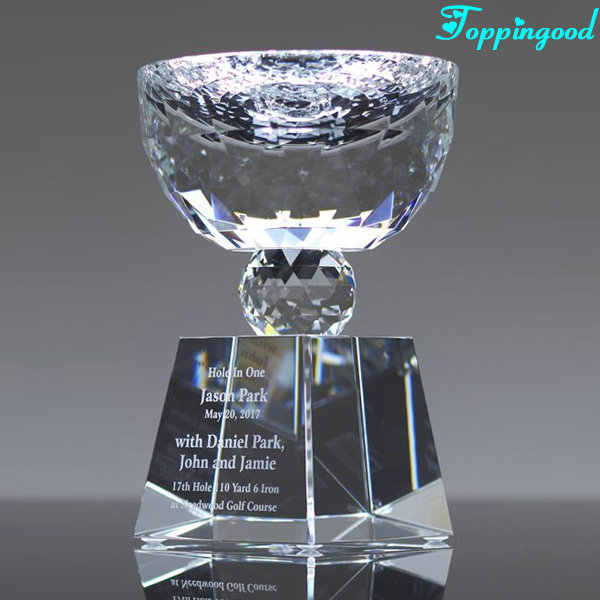 Big Bowl Design Crystal Trophy For Company Competition Award| Alibaba.com