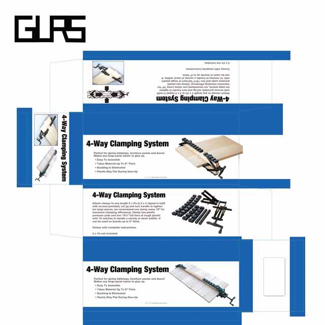 4 Way Panel Clamps - Equal Pressure Panel Clamps by GLRS