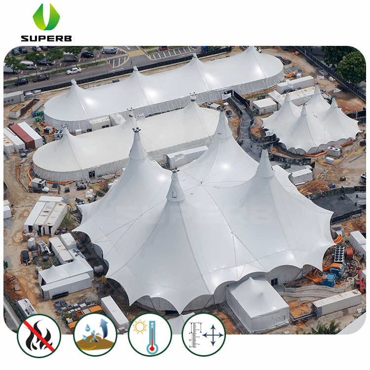 Functions to approximate 3D surface of a circus tent : r/askmath