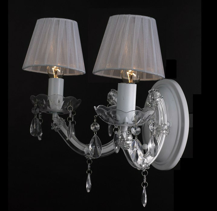Marie Therese 2 Lights Wall Bracket Gypsy Crystal Wall lamp fixtures ...