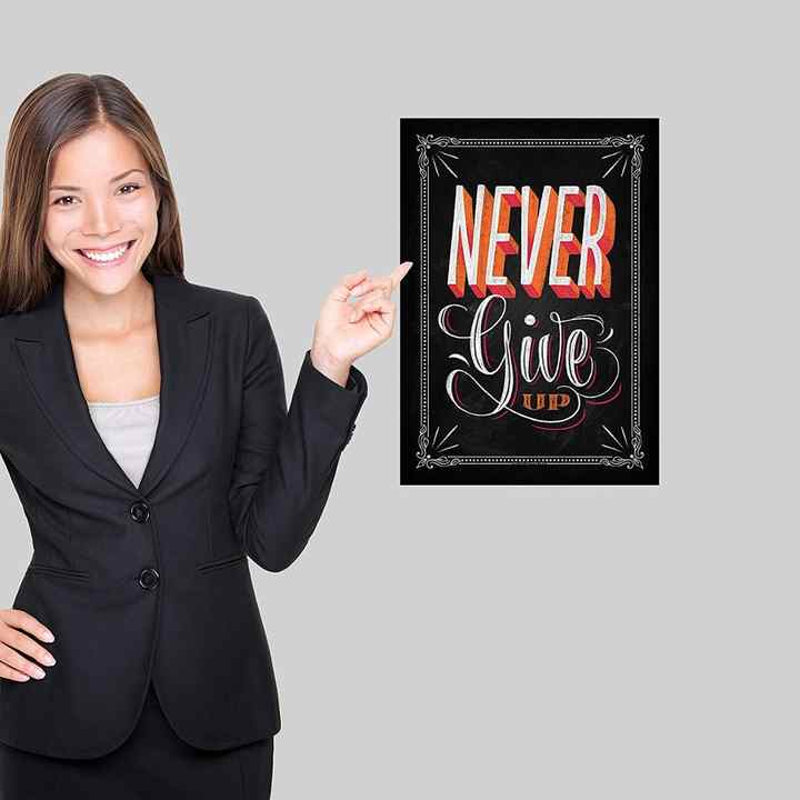 16 Laminated Chalkboard Inspirational Motivational Posters