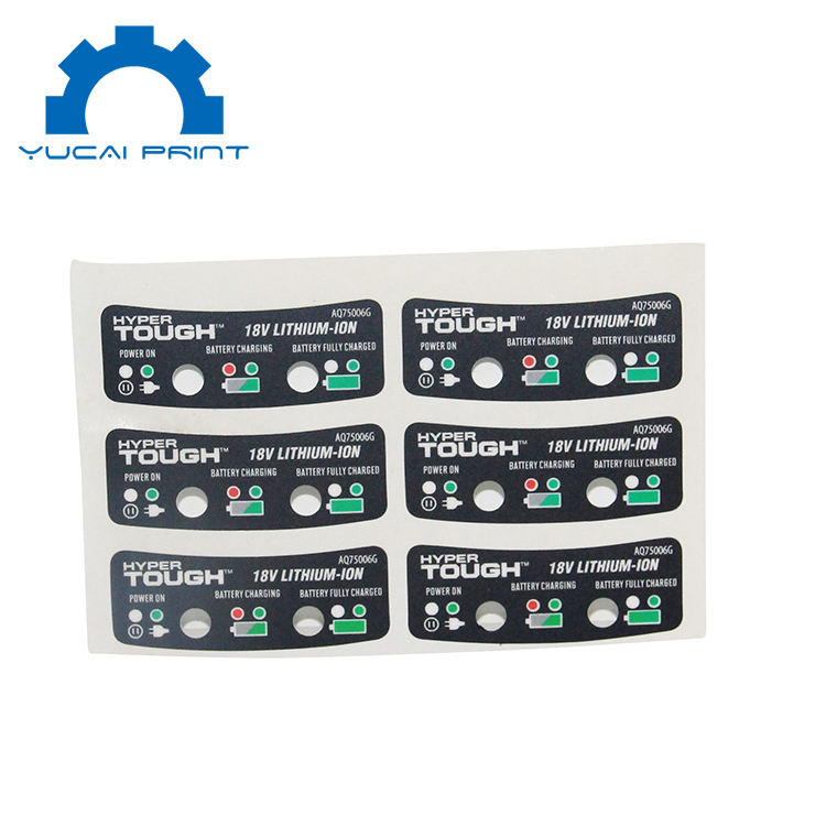 Cheap Custom Control Panel Stickers with Logo Printing
