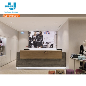 Buy Freestanding retail cloth shop counter table design with Custom ...