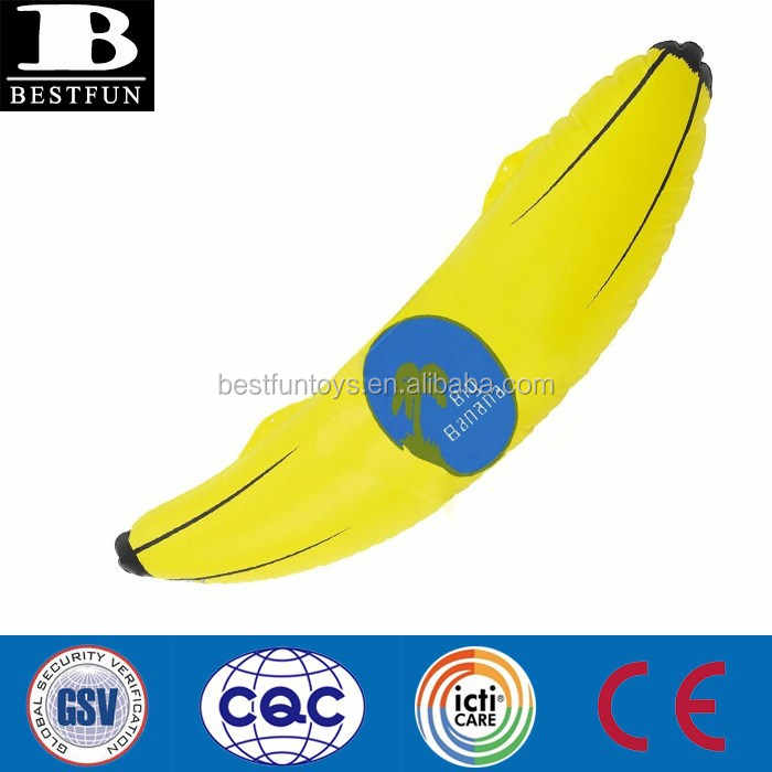 Promotional big Inflatable banana advertising hanging display banana ...