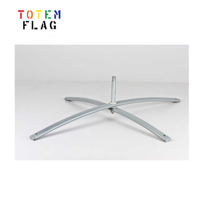 Wholesale Flag Pole Stand - Cross Steel Base with 5 Color Printing