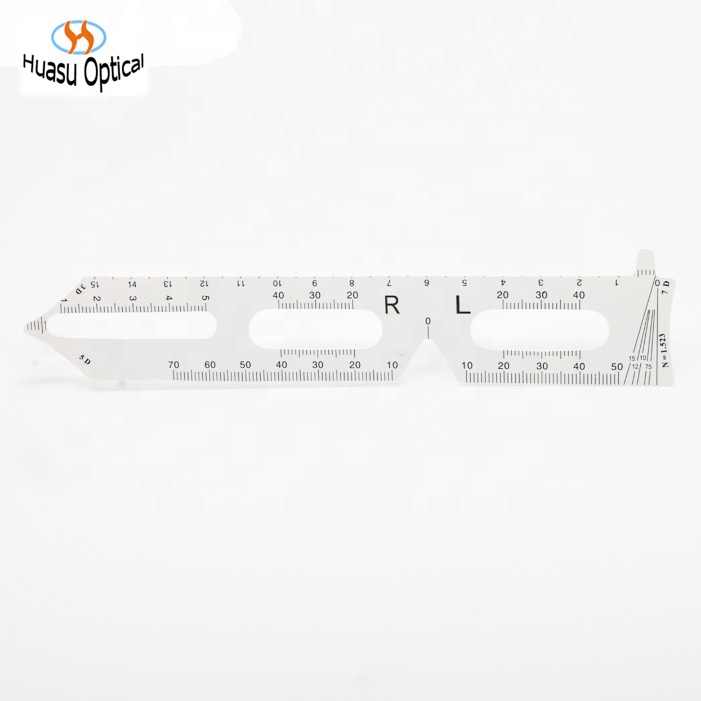 optical plastic white PVC PD ruler soft eye pupil distance measuring ...