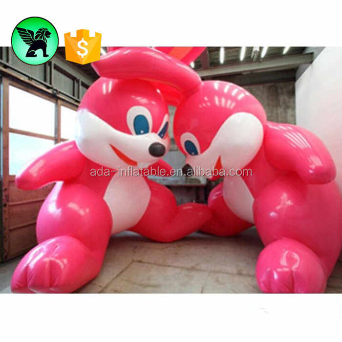 Cute Inflatable Bunny - 2m Pink Giant Rabbit Model A1083