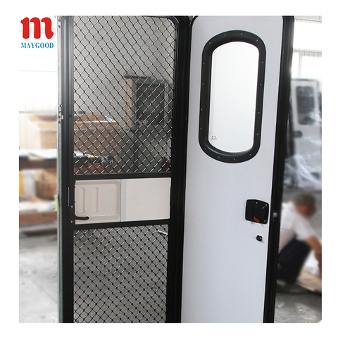 MAYGOOD Latest Style RV Caravan Motorhome Entry Door With Built in ...