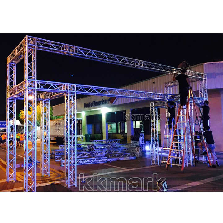 Kkmark Portable Goal Post Lighting Truss Banner - Finish Line Truss