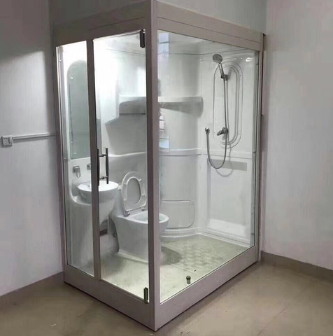 AN1014 prefab camping caravan modular bathroom toilet unit shower POD ...