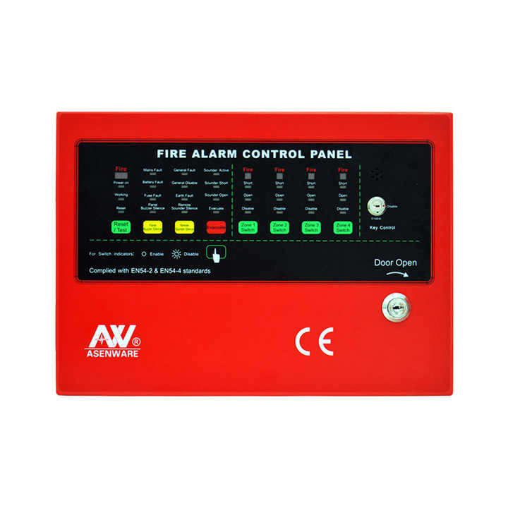 ASENWARE LPCB Certificate 2 Zone Conventional Fire Alarm System Control ...