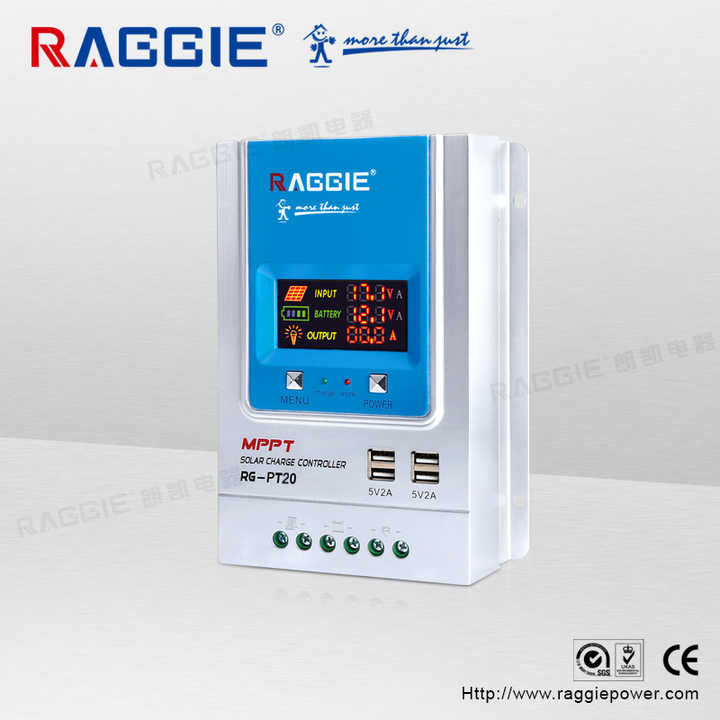 RAGGIE 20A MPPT Solar Charger Controller - 99% Efficiency