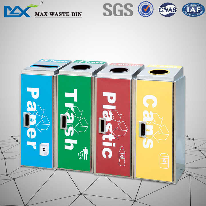 Museum Multi-Open Segregation Waste Bin - Recycling Bins