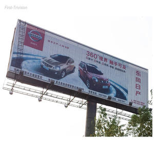 Advanced rotating three sides outdoor advertising billboard steel ...
