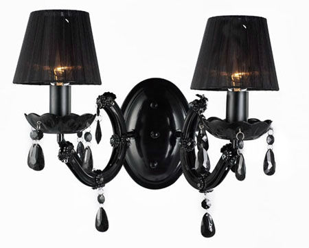 Marie Therese 2 Lights Wall Bracket Gypsy Crystal Wall lamp fixtures ...